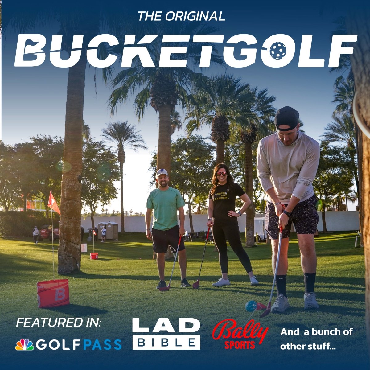 BucketGolf Game | Portable 6 Hole BackYard Golf Game For Outdoor